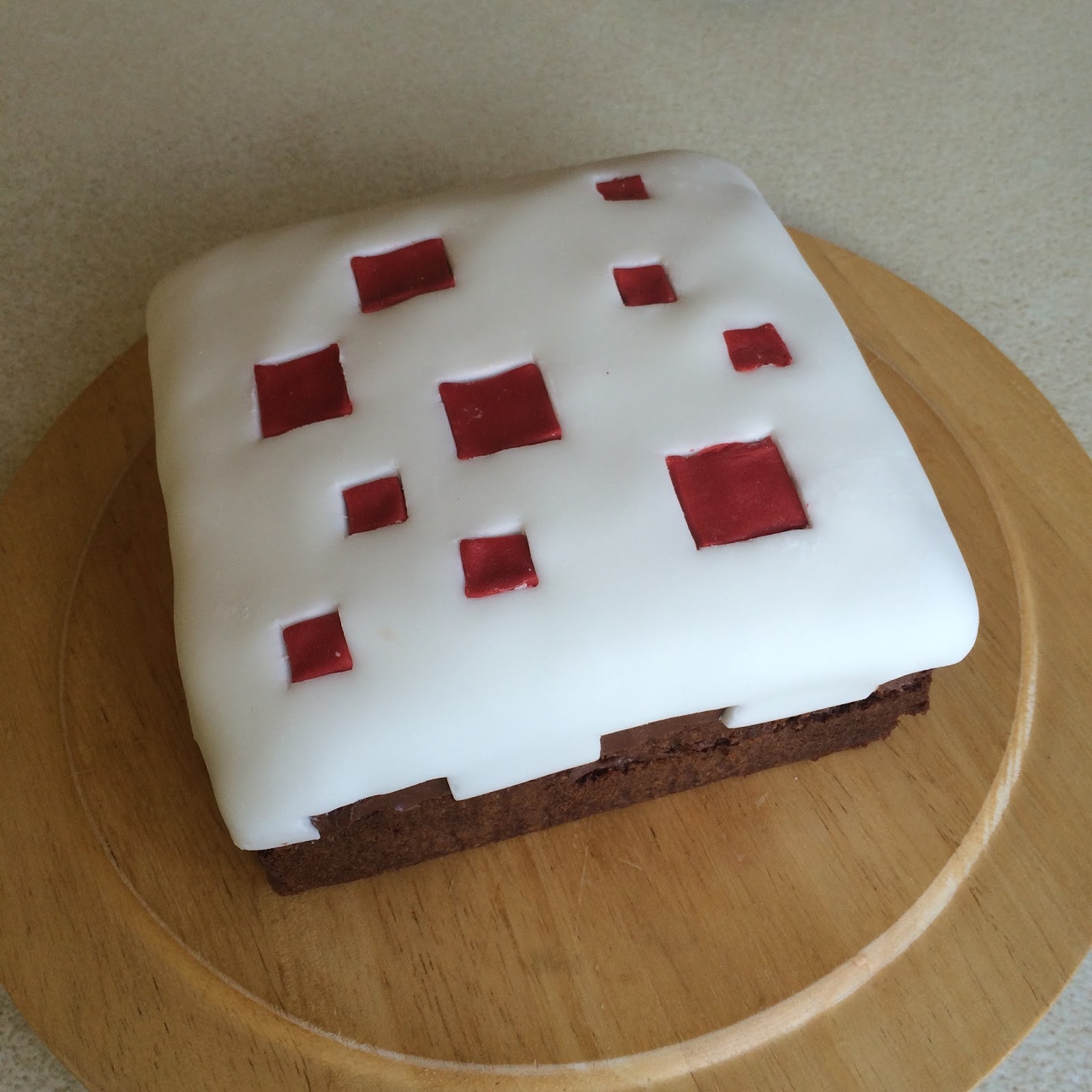 Minecraft Cake Block Cake