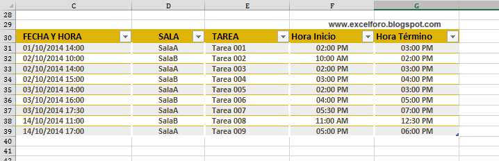Control de Agenda en Excel. | EXCEL FORO: Un blog de Excel Control de Agenda en Excel. | EXCEL FORO: Un blog de Excel