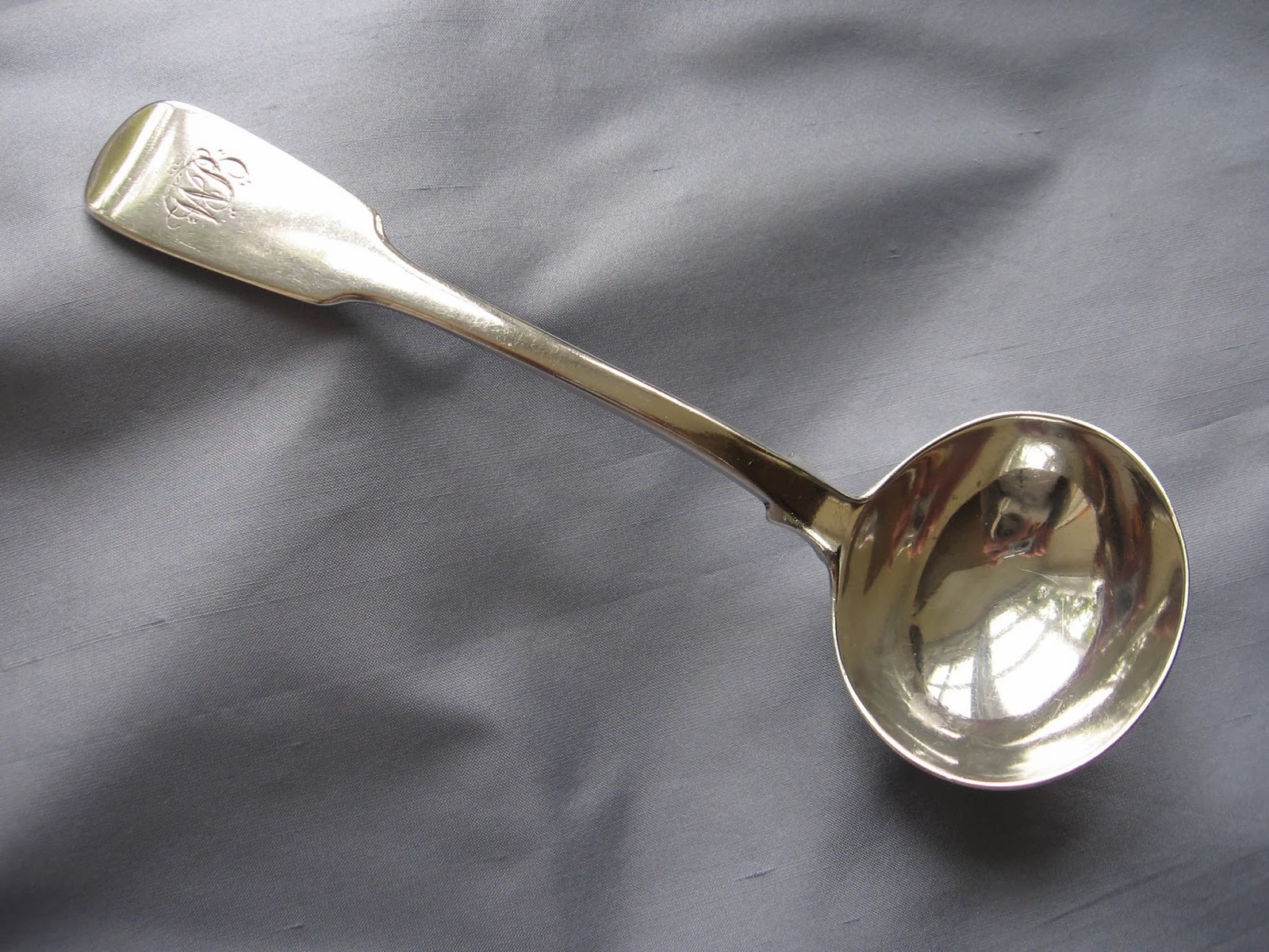 Georgian Silver Ladles: George Adams Silver Ladle
