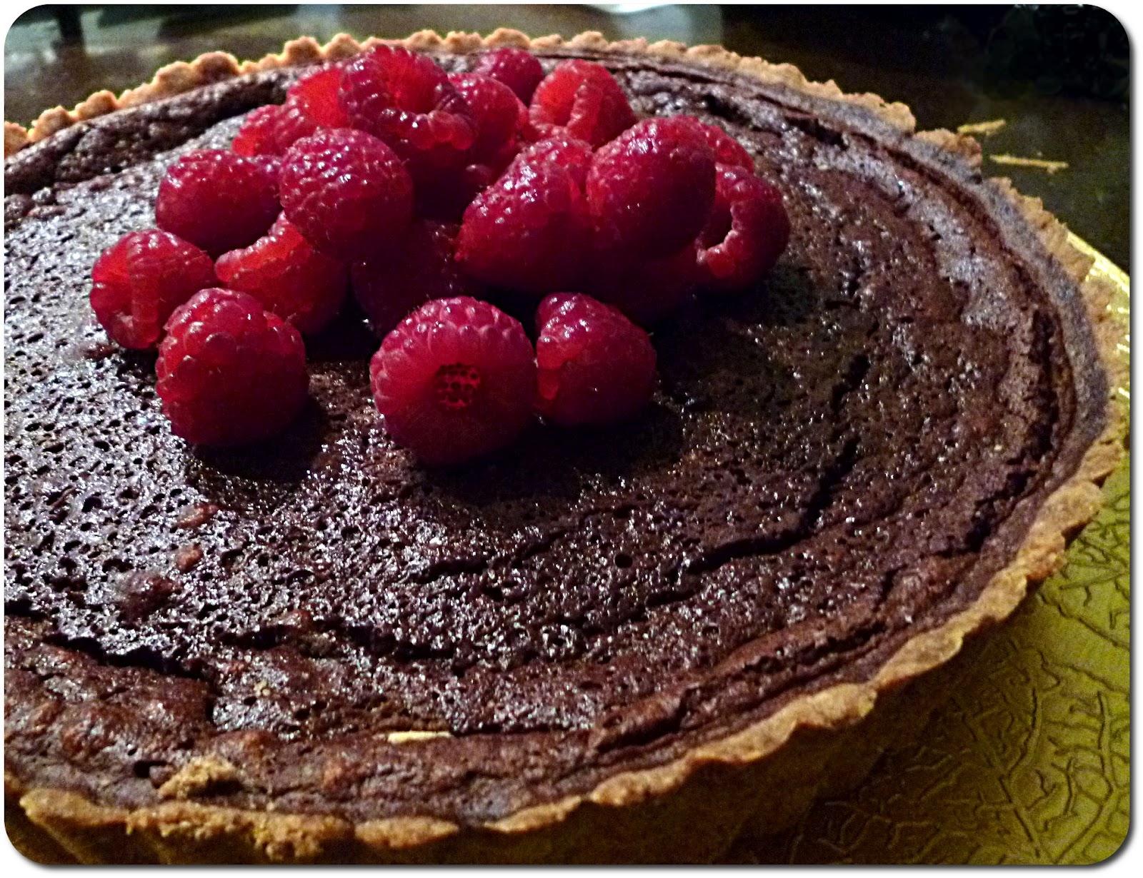 MiNa's Food Adventures: Chocolate & Raspberry Tart Recipe