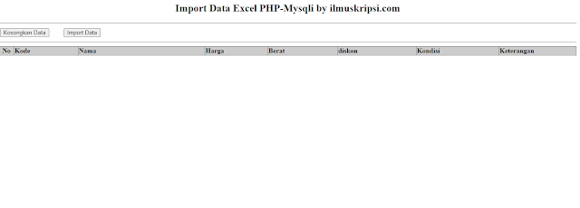 Membuat Import Data Excel PHP - Mysqli dengan Logika Kondisi Tertentu ...