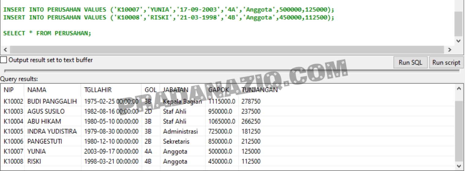 Tambah Edit Hapus Data & Tambah Hapus Kolom - ODBC SQL Quary - Pradanaziq
