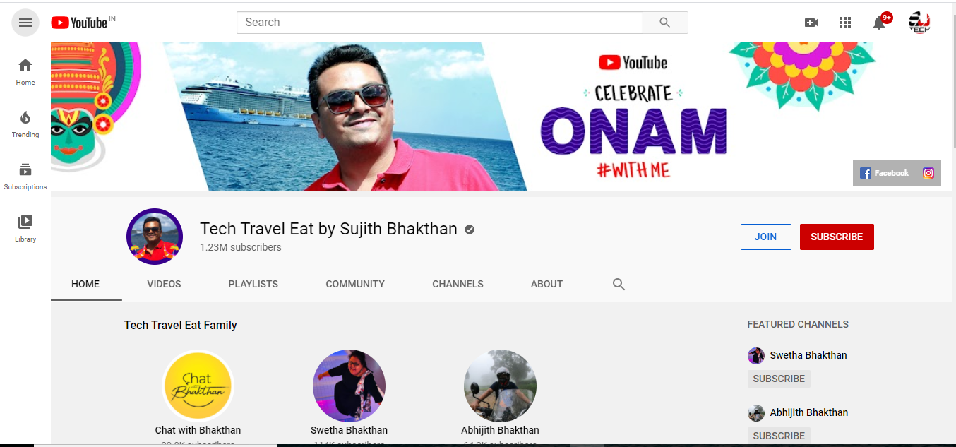 Tech Travel Eat by Sujith Bhakthan