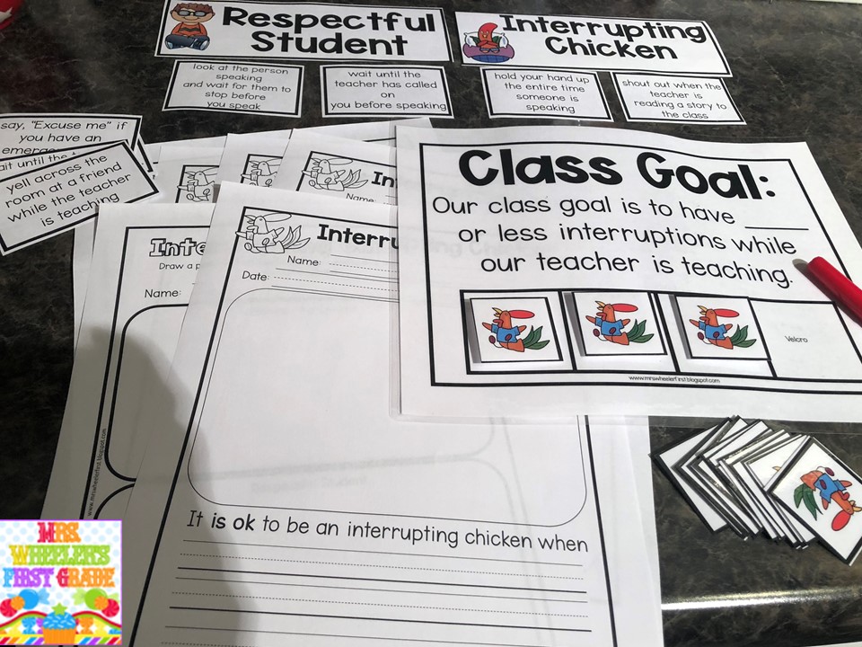 Mrs. Wheeler's First Grade Tidbits: Interrupting Chicken