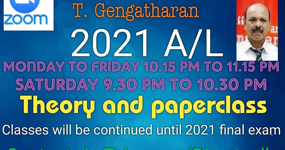 A/L - 2021 - Biology - Zoom class Time table - www.lkedu.lk