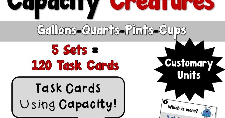 Capacity Creatures and a Free Poster | Teacher's Take-Out