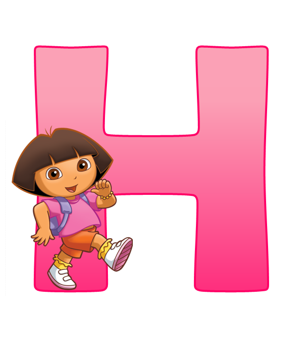 Kits imprimibles gratis : Abecedario y números Dora la exploradora