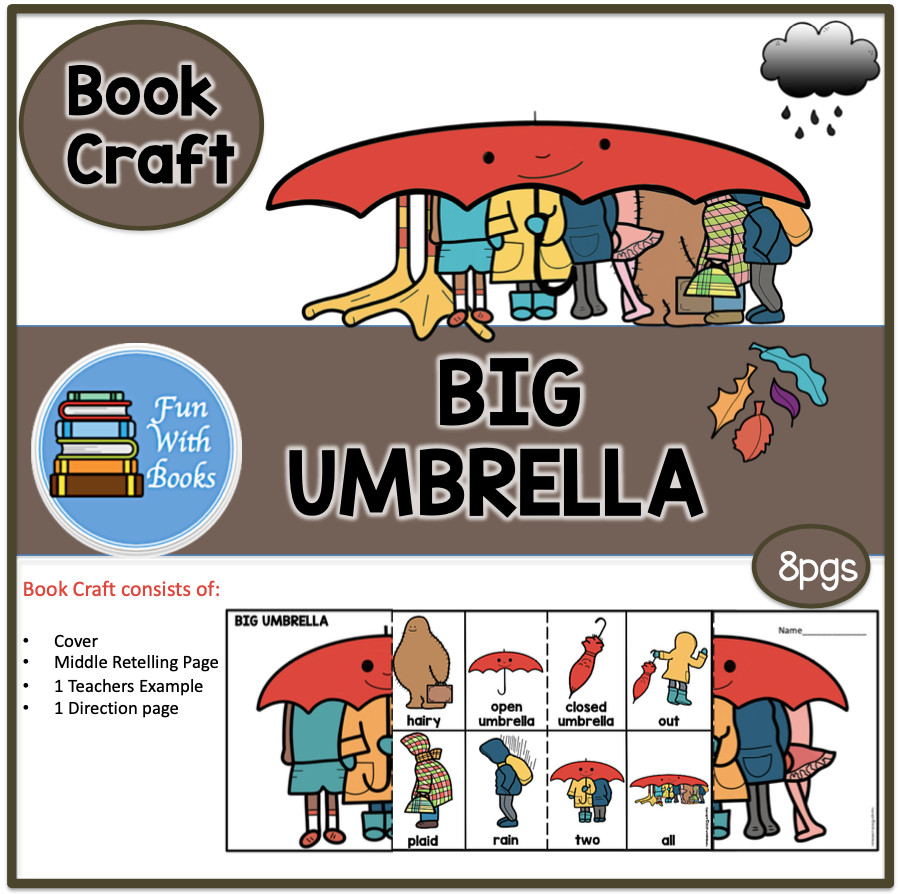 BIG UMBRELLA BOOK CRAFT ~ Book Units by Lynn