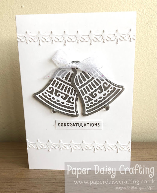 Paper Daisy Crafting: Wedding bells card with Gingerbread dies