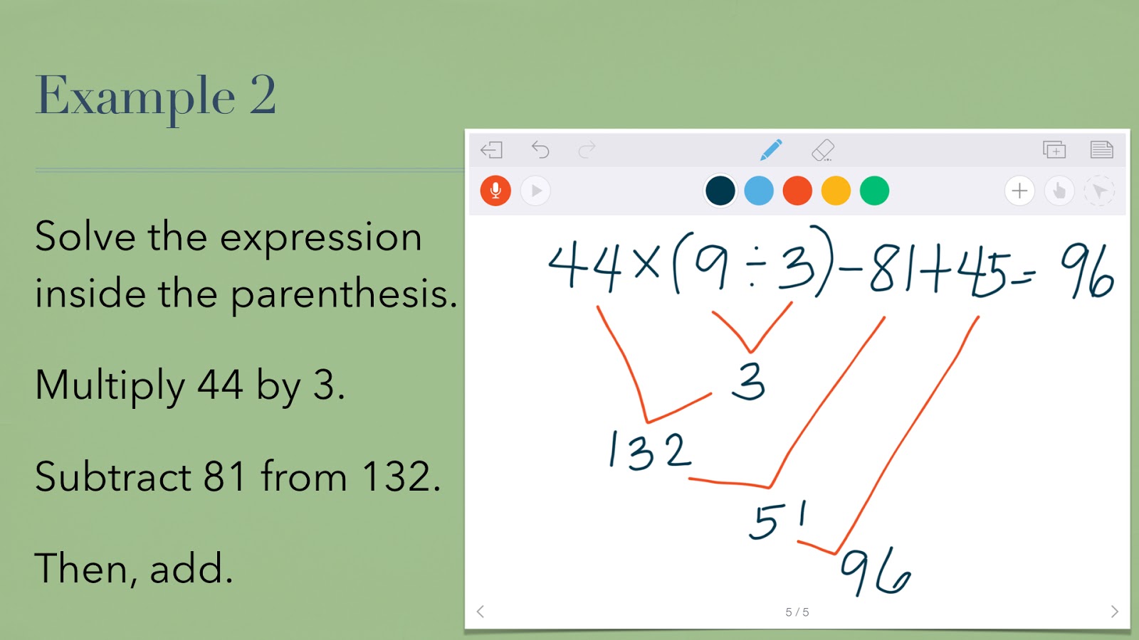 Order of Operations on Whole Numbers Order of Operations on Whole Numbers