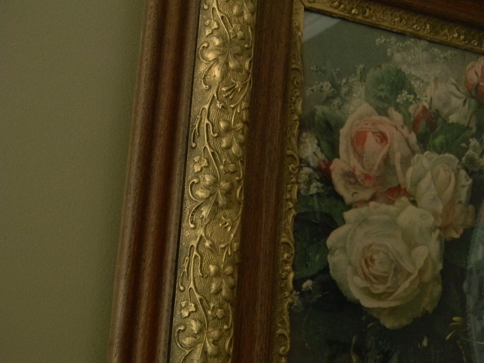 Forever Decorating!: Framed Rose Print Serendipity!