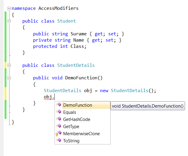 C# : Access modifiers : Part 19 - Tech Solutions