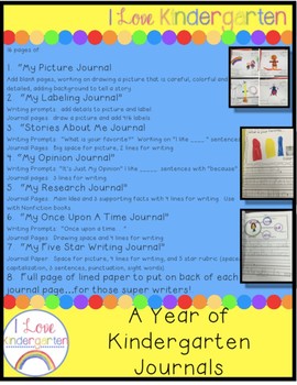 Journal Writing in Kindergarten - I Love Kindergarten