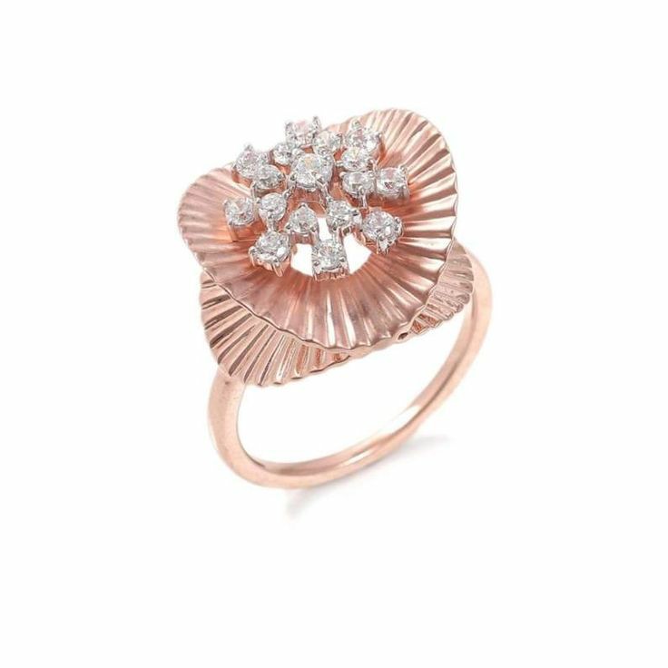 Rose gold diamond rings designs
