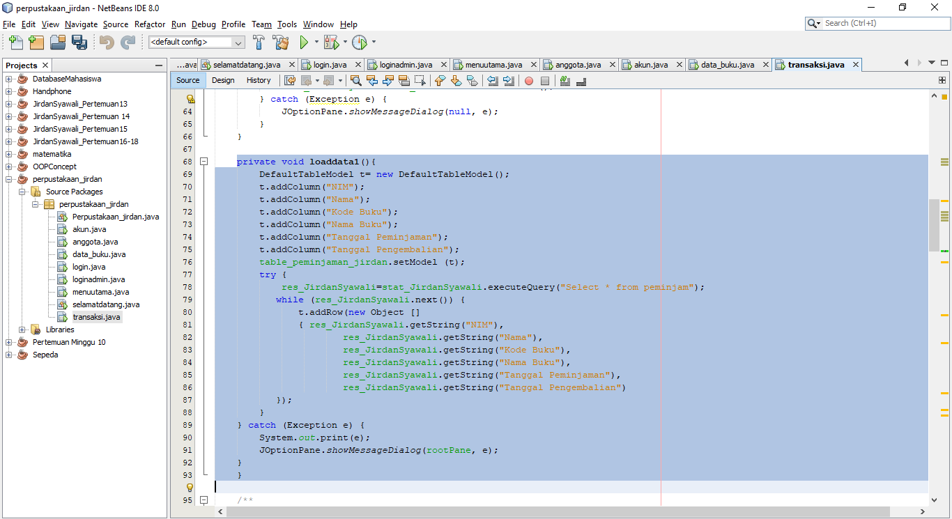 Cara Membuat Program Peminjaman Buku dengan Netbeans & XAMPP - UAS ...