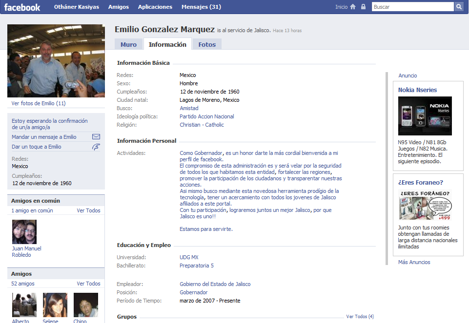 Global IP: Perfil Facebook - Evolución