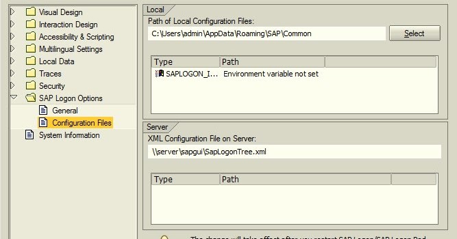How to configure Sap Logon 720 to update from server ~ HOW TO SAP