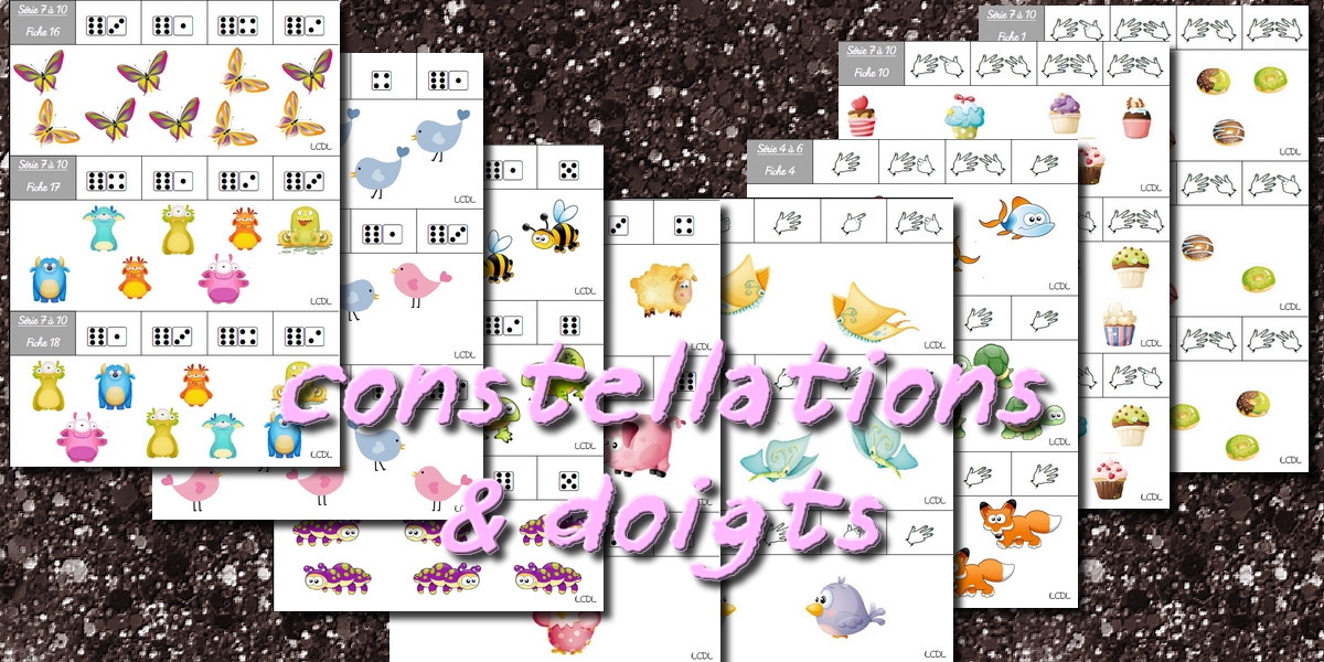 La maternelle de Laurène: Counting cards - cartes à compter