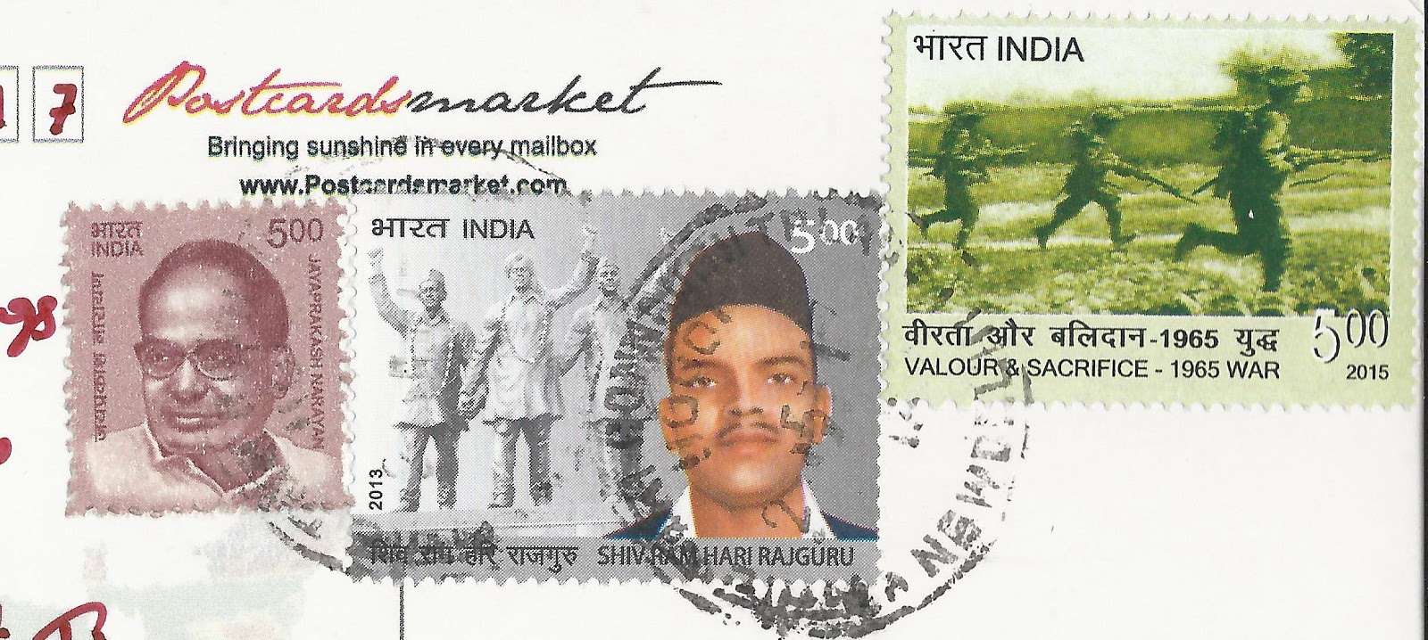 A Journey of Postcards: Flags of the World | India