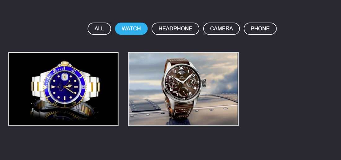 Responsive Filterable Image Gallery using HTML, CSS & Javascript Responsive Filterable Image Gallery using HTML, CSS & Javascript