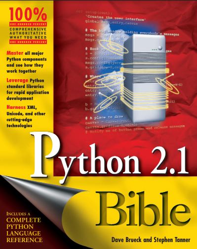 Python 2.1 Bible by Dave Brueck and Stephen Tanner - KHANBOOKS