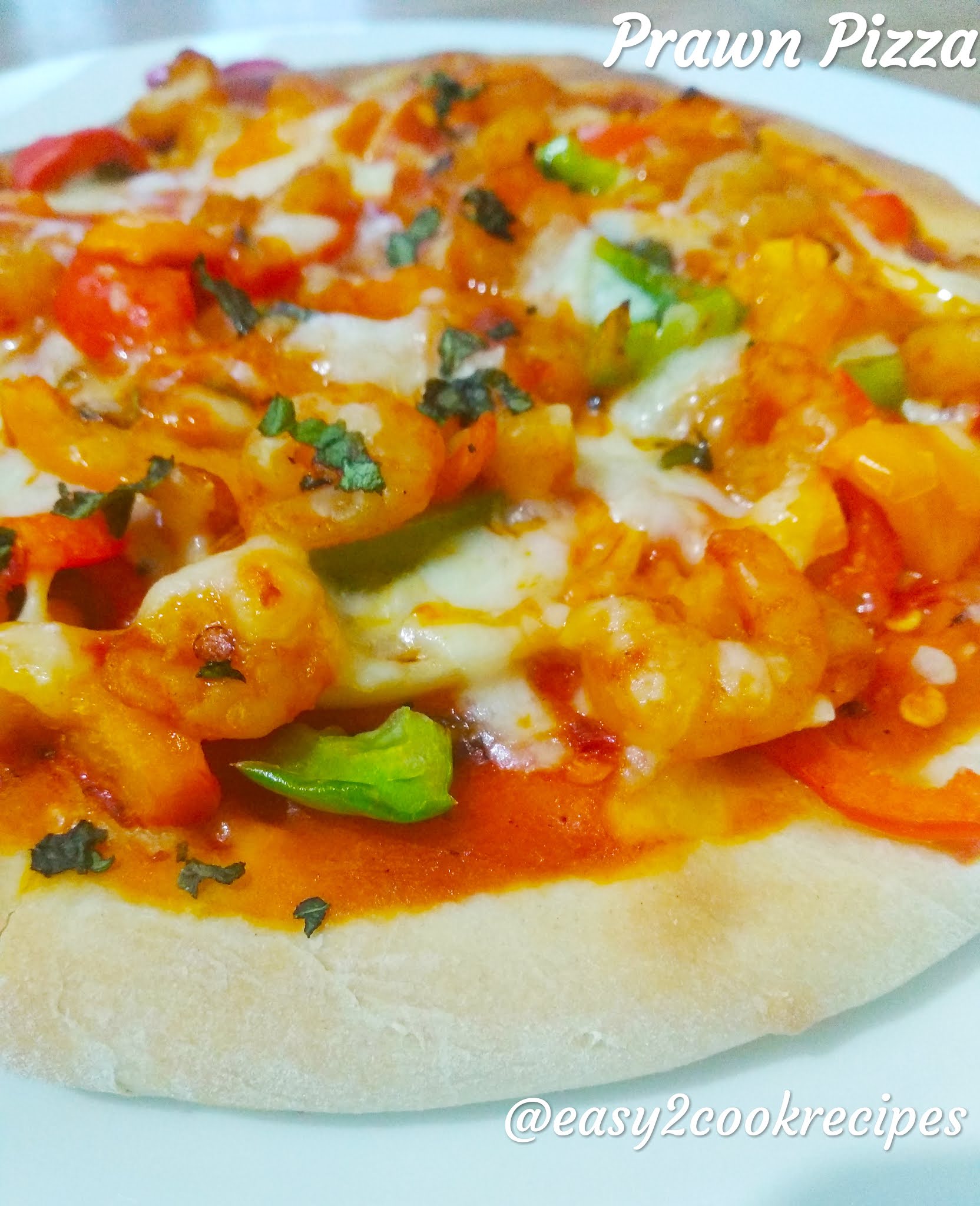 EASY2COOK RECIPES: PRAWN PIZZA