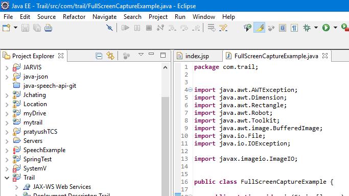 Plate Of Code: How take Screenshot in java Program