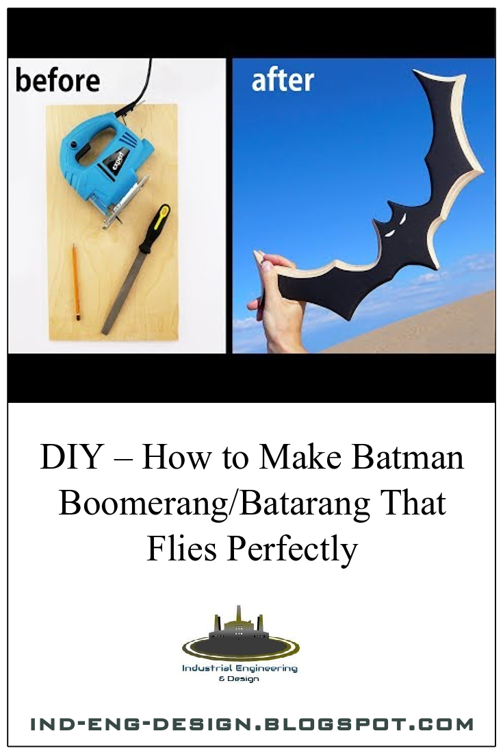 DIY – How to Make Batman Boomerang/Batarang That Flies Perfectly | ind ...