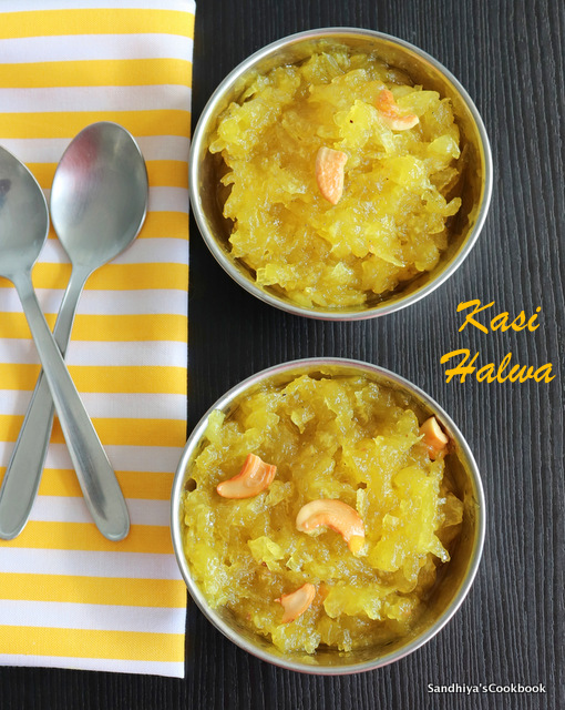 Sandhiya's Cookbook: Kasi Halwa | Vella Poosanikai Halwa | Sweet Recipe