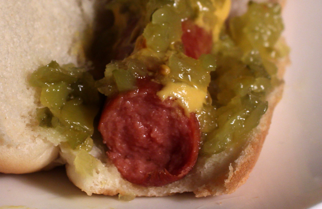 The 99 Cent Chef: The Hot Dogs of Summer - Relish Dog with Mustard