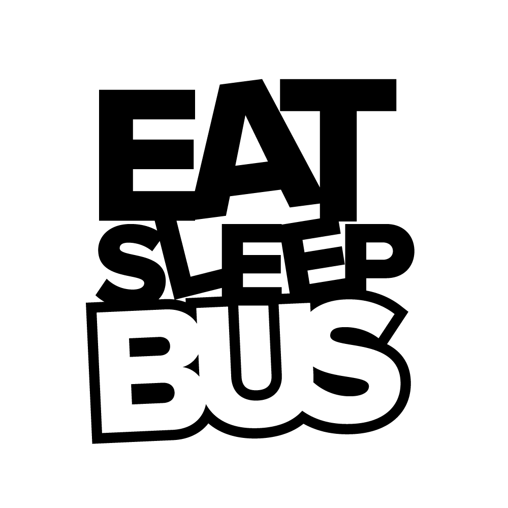 Unduh Logo Eat Sleep Bus Vektor AI - Masvian