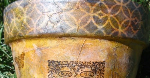 A Vintage Journey: Destination Inspiration - Altered Clay Pot