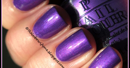 Rainbowify Me ~ Nail blog: OPI ~ Purple with a Purpose