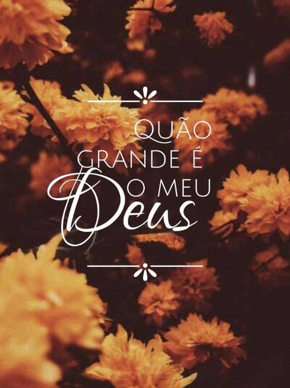 Quão grande é o meu Deus. - FRASES DE UM CRISTÃO Quão grande é o meu Deus. - FRASES DE UM CRISTÃO