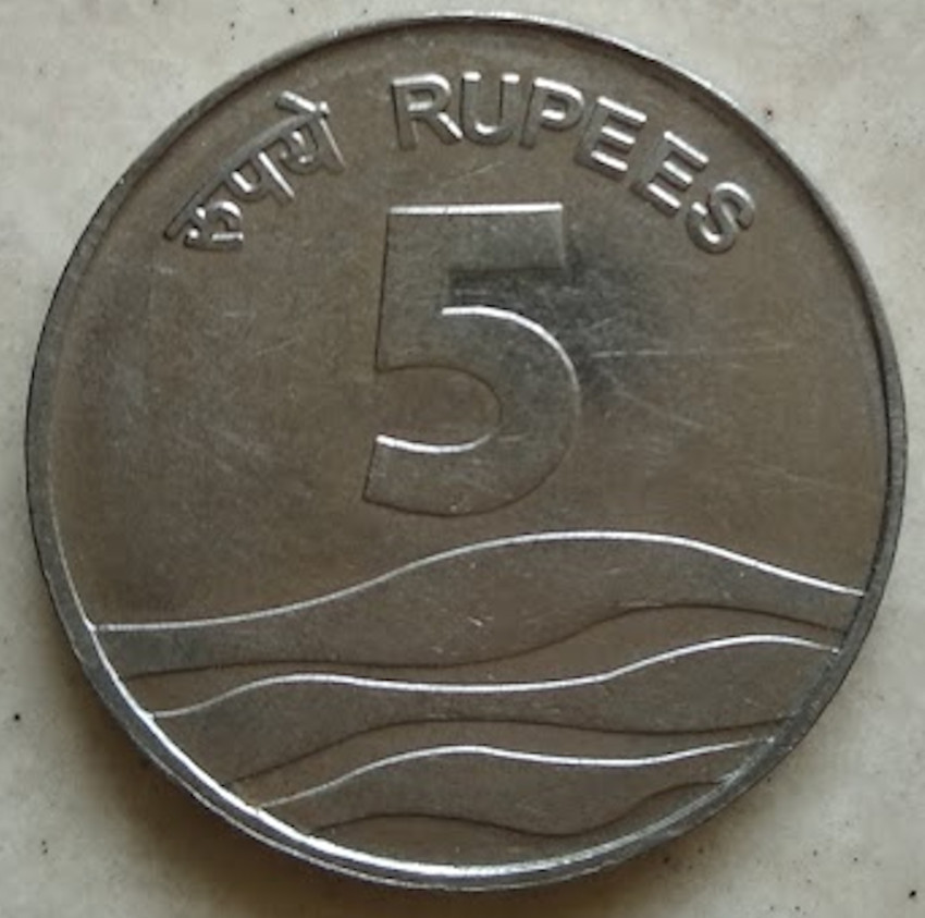 Numismatics: Indian 5 Rupee Coins Collection