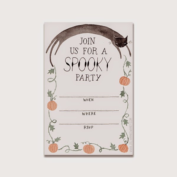 Spooky Invite Printable from Juliana Swaney - The Sweet Tidings