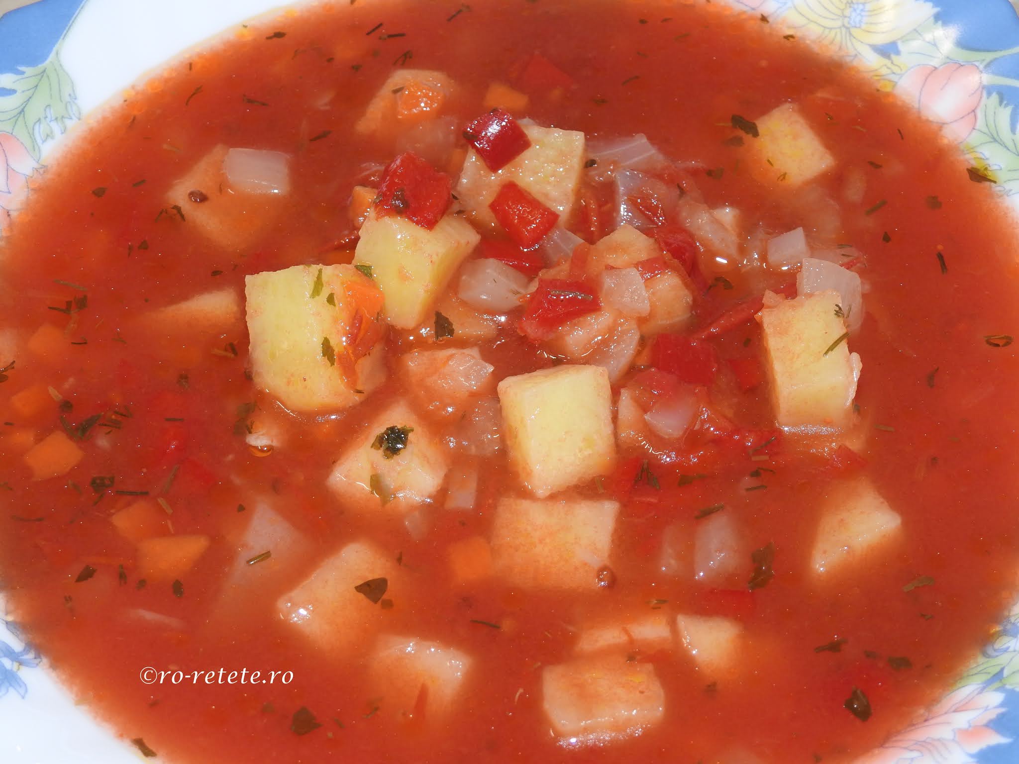 Supa de rosii de post reteta | RO-Retete.ro