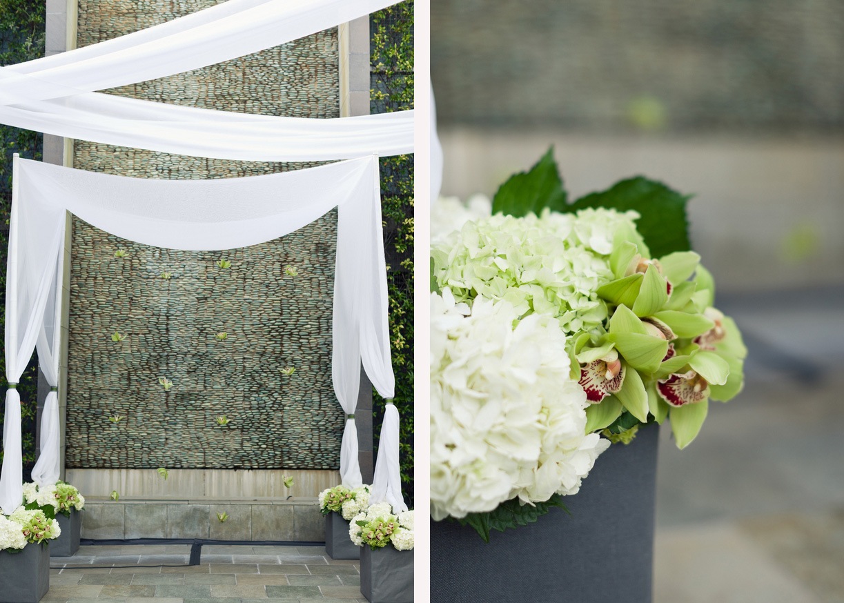 JL DESIGNS: a modern green and white wedding - shade hotel, manhattan beach