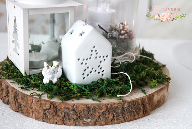 Vianočná dekorácia na stôl - KČ scrapbooking