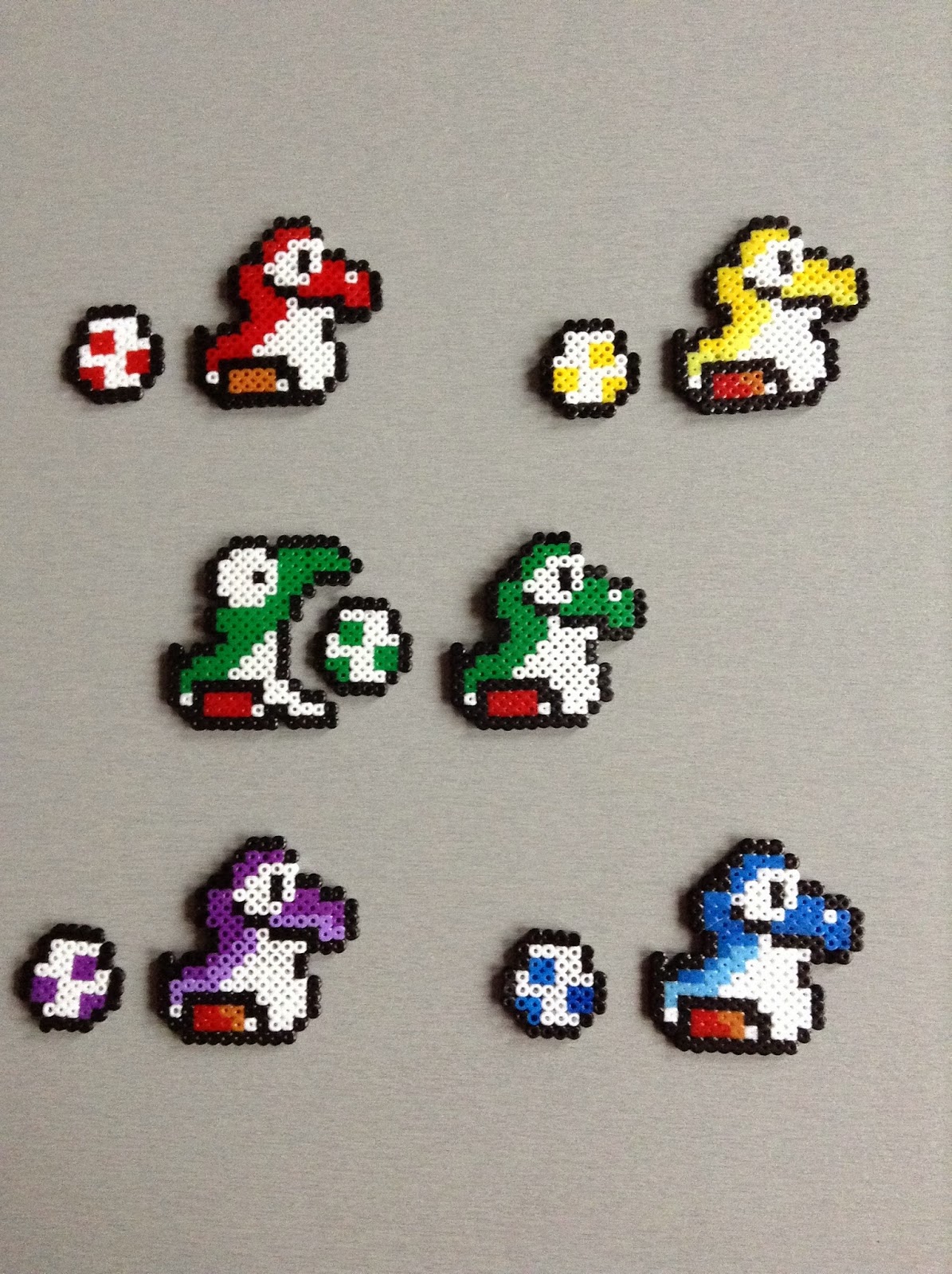 Créations d'une geekette: Créations Hama : Thème Yoshi