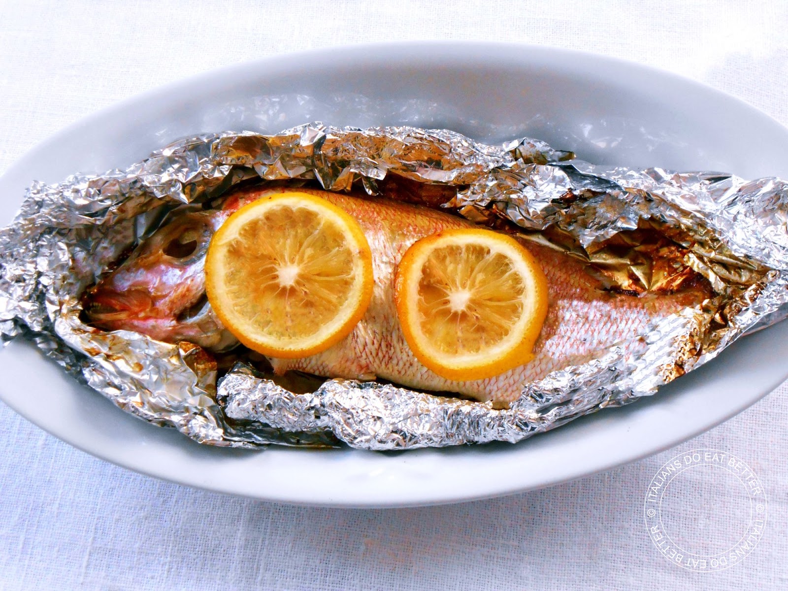 PAGELLO FRAGOLINO AL CARTOCCIO - ITALIANS DO EAT BETTER