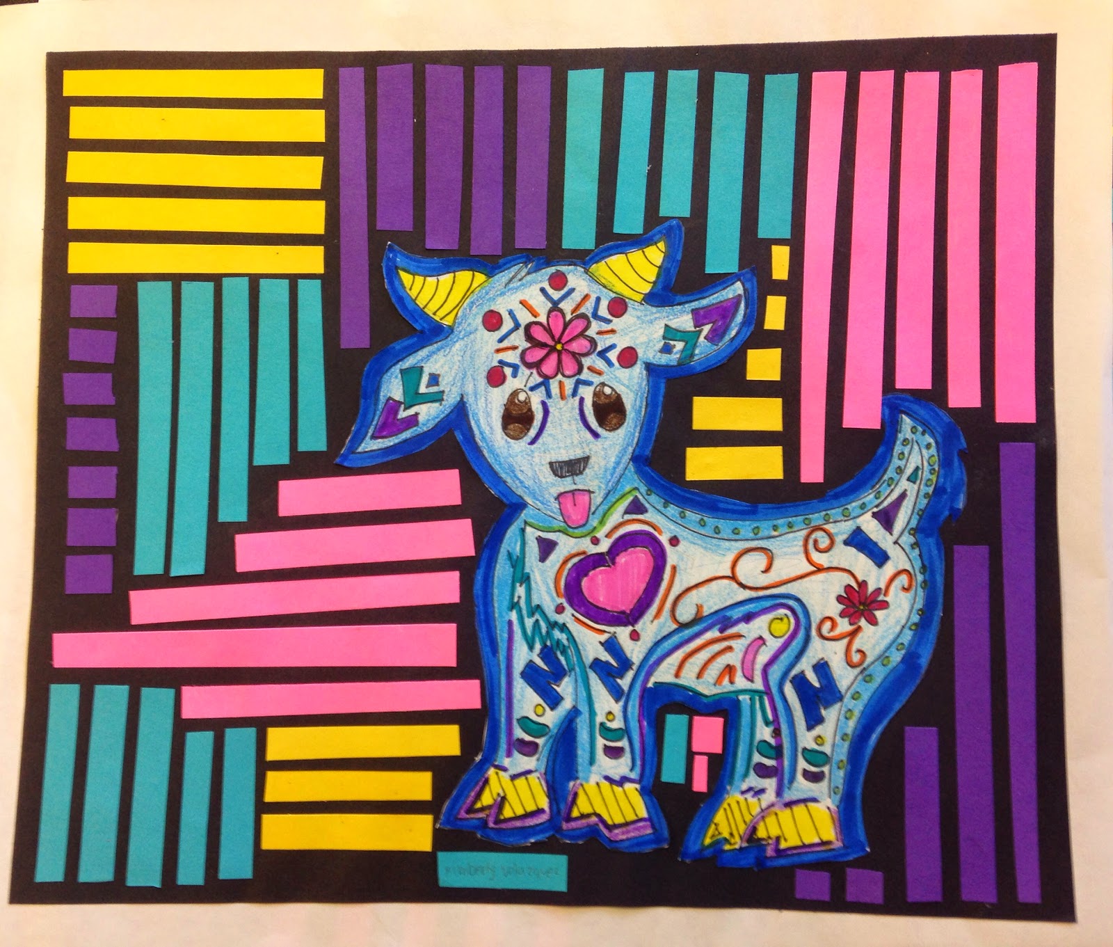 Sylvandale Middle School Art Class: Paper Mola Design