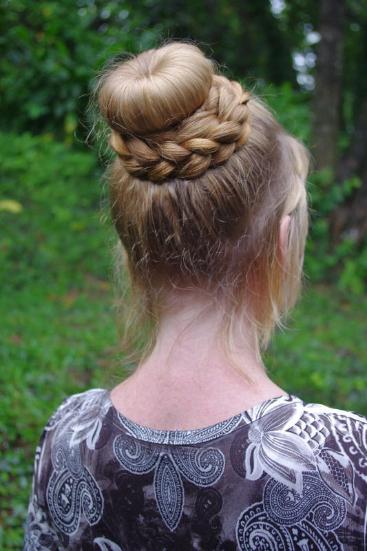 Braids & Hairstyles for Super Long Hair: High Sock Bun (or "Cinderella ...