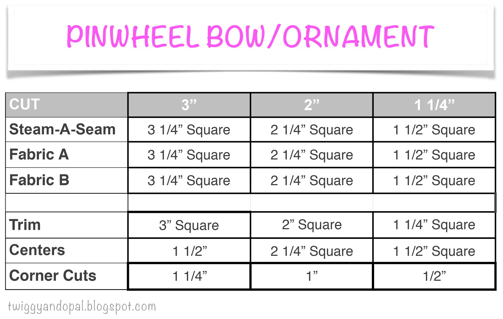 Twiggy and Opal: Pinwheel Bow/Ornament :: Tutorial