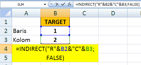 Tips-tips Rumus Excel: Fungsi INDIRECT dan ADDRESS