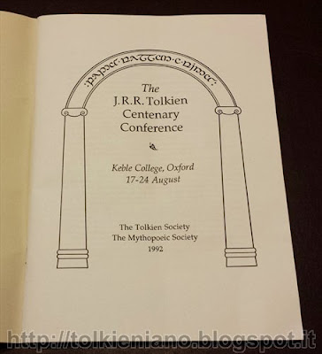 Tolkien collection: Tolkien Centenary Conference 1992, una delle 500 copie