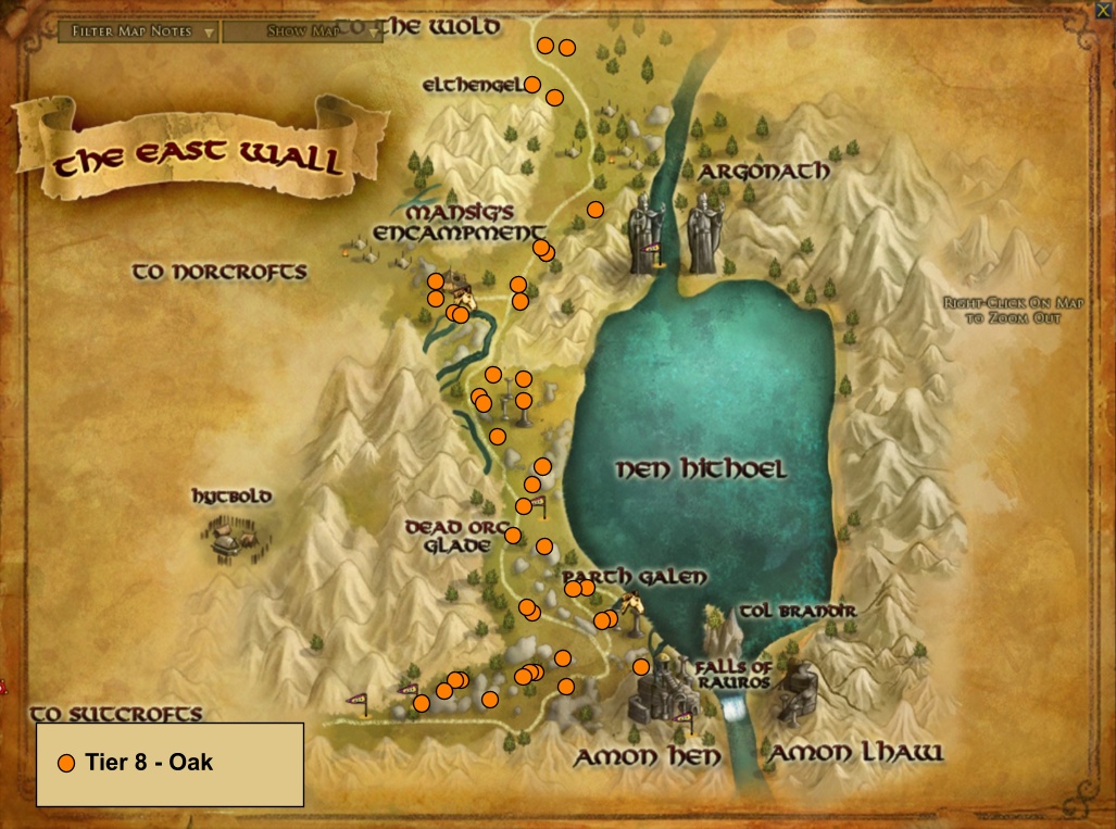 Wonderful Places in LOTRO's Middle Earth: Wood in Lotro - and where to ...