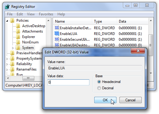 User account control regedit ашиглан болиулах арга ~ ХИЧЭЭЛТЭЙ БЛОГ