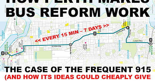 Melbourne on Transit: How Perth makes bus reform work: its frequent ...