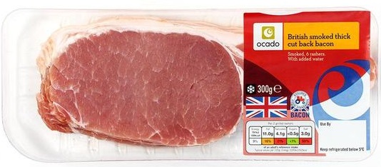 The Bacon Label Gallery: Ocado British Smoked Thick Cut Back Bacon
